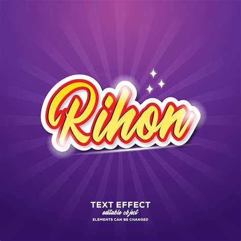 Premium Vector Simple Text Effect With Script Style