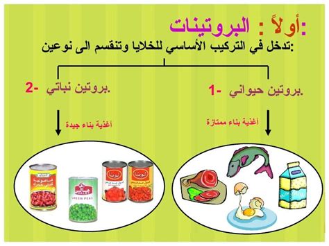 مكونات الغذاء