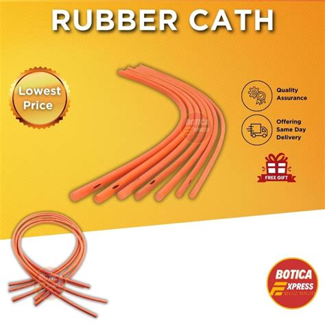 Rubber Catheter Straight Non Sterile 12s Fr12 Fr14 Fr18