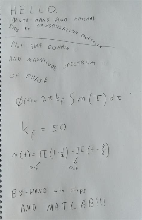 hello hand and matlab both this an modulation