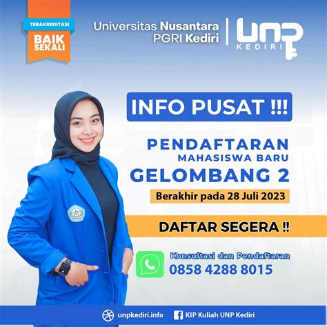 Pendaftaran UNP KEDIRI Gelombang Segera Daftar Dan Wujudkan Impianmu