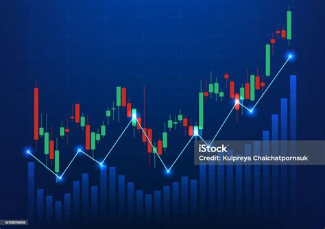 주식 그래프 기술 배경 주식 시장에서 기업의 성장 가격을 보여 투자자의 매력을 높이는 기술입니다 막대와 함께 녹색 및 빨간색 차트 개념에 대한 스톡 벡터 아트 및 기타