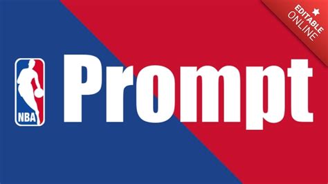 Prompt Nba Logo Text Effect Generator