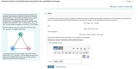 Solved Interactive Activity The Relationship Among E Cell Chegg Com