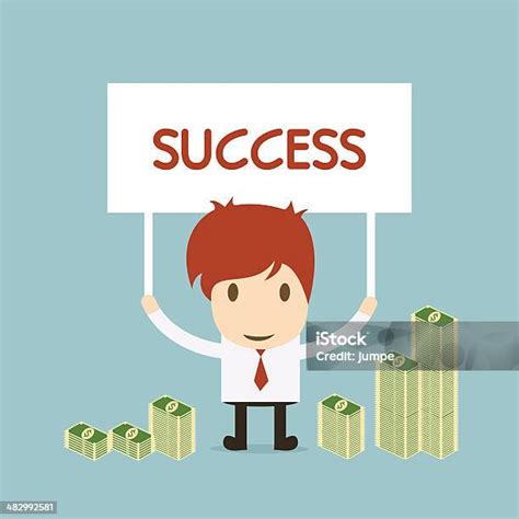 성공한 남자 사업가 경영자에 대한 스톡 벡터 아트 및 기타 이미지 경영자 그래프 금융 Istock