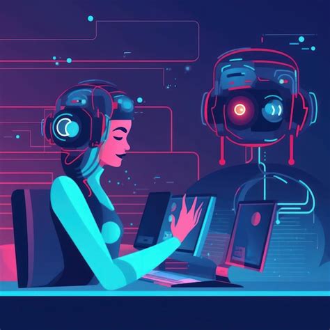 Premium Ai Image Robot Virtual Assistant Robot Writing A Robot