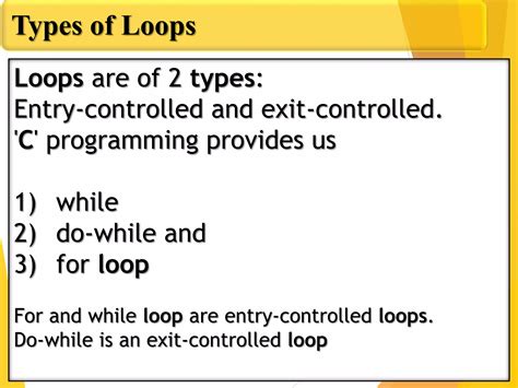 Looping In C Language Ppt