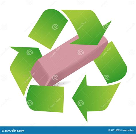 Recycle Eraser Illustration Design Stock Illustration Illustration Of Deleting Environment