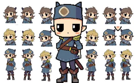 Draw D Character Game Asset Pixel Art Sprite Sheet Animation Tiles Bit By Romandah Fiverr