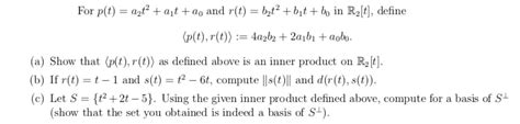 Solved For p t zł at d and r t byt byt bo in Chegg com
