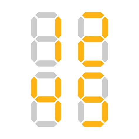 Premium Vector Screen Digital Numbers Vector Design Premium Vector Screen Digital Numbers Vector Design
