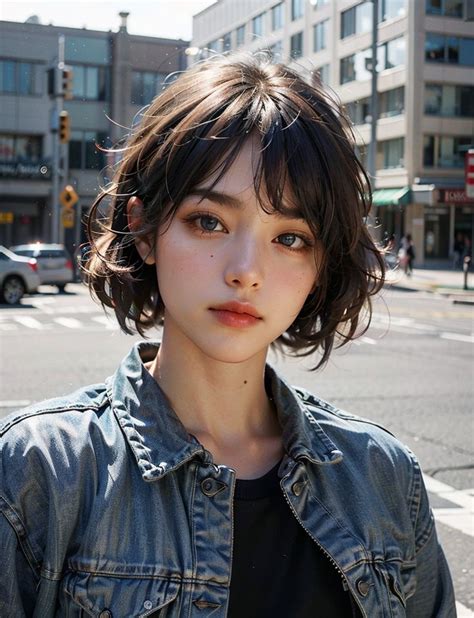 Textured Bob With Wispy Bangs Chin Length Hair Textured Bangs Wispy Bangs