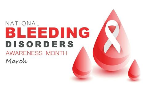 National Bleeding Disorders Awareness Month Background Banner Card