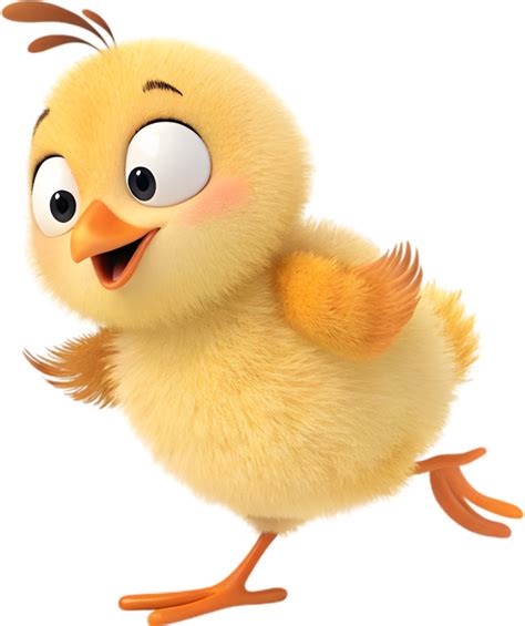 Chick Character With Playful Personality In Manga Style Art Png