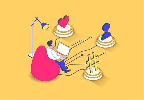Premium Vector Social Media Marketing Concept In 3d Isometric Design