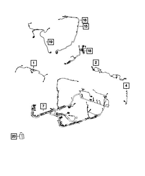 2022 2023 Jeep Wrangler Body Wiring 68528620ad My Mopar Parts