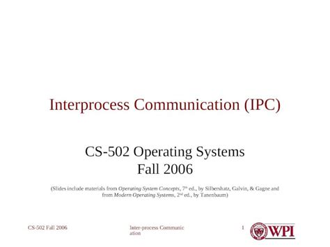 Ppt Interprocess Communication Ipc Dokumen Tips
