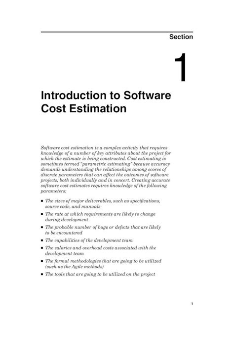 Pdf Introduction To Software Cost Estimation Dokumentips