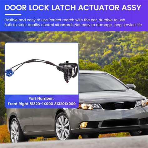 Conjunto De Cerradura Manual De Puerta De Automóvil 81320 1x000 Para Forte 2009 2017 Motor De
