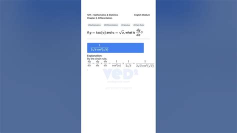 Differentiation Problem Y Tanu And U Sqrtx Youtube