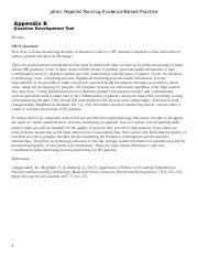 Week PICO Development Tool Docx Johns Hopkins Nursing Evidence Based Practice Appendix B