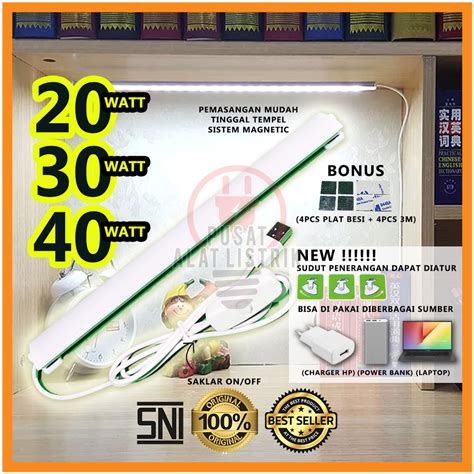 Jual Lampu Neon Led Usb Lampu Etalase Kitchen Set Dapur Emergency Emergensi Meja Belajar