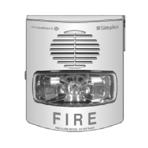 Simplex Addressable Sounder With Strobe Safety Cart