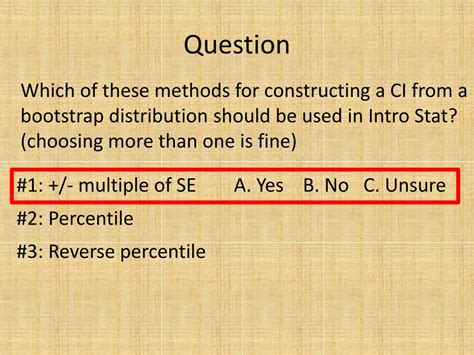 Ppt Using Bootstrapping And Randomization To Introduce Statistical
