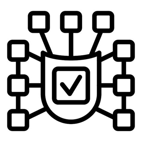 Premium Vector Data Shield Network Icon Outline Vector Threat Virus