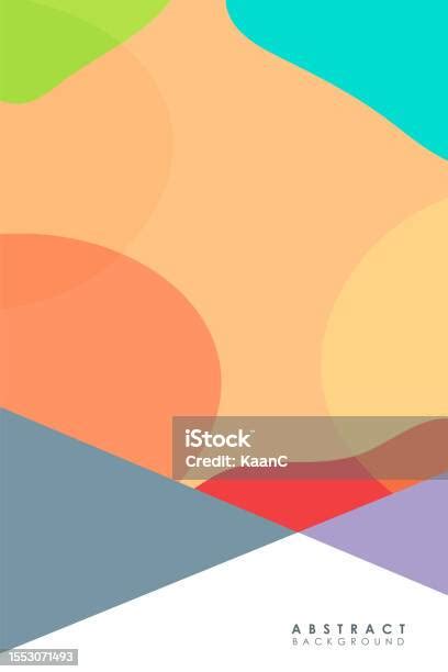 추상적인 모양 개념 디자인 배경 추상적인 모양 배경입니다 추상적인 트렌디한 색상 배경 벡터 일러스트레이션 스톡 일러스트레이션 0