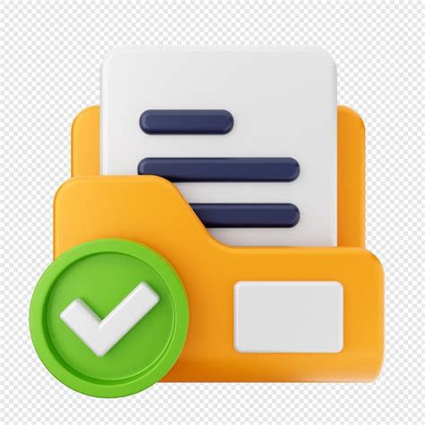 Premium Psd 3d Folder Document File