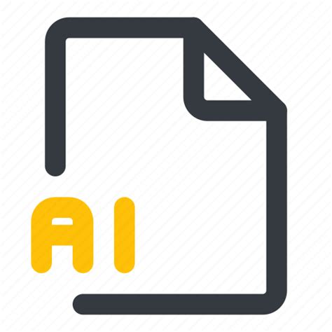 Ai File Format Document Paper Icon Download On Iconfinder