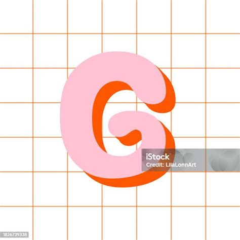 손으로 그린 낙서 대문자 G 대문자 현대적인 디자인 손으로 쓴 영어 단일 Abc 문자 기호입니다 영어 알파벳의 손으로 그린 글꼴