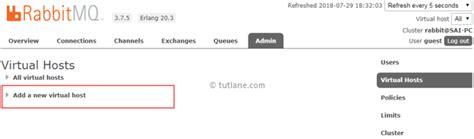 Rabbitmq Virtual Hosts Tutlane