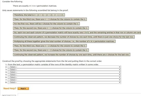 Solved Consider The Following There Are Exactly N Nxn