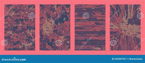 Vector Abstract Background Bio Diffusion Coral Optical Stock Vector