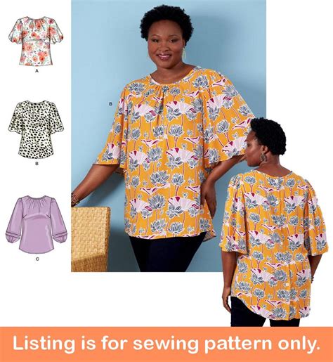 Top Sewing Pattern Sew Womens Clothes Clothing Extra Long Shirt