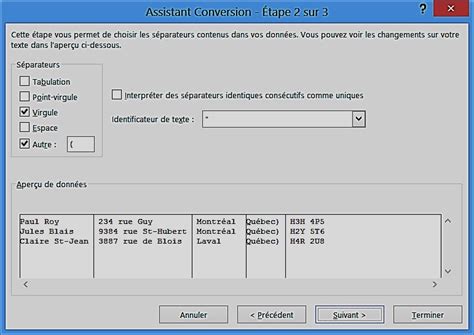 convertir excel québec