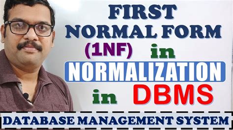 First Normal Form 1nf In Normalization Normal Forms 1nf 2nf 3nf Bcnf 4nf And 5nf