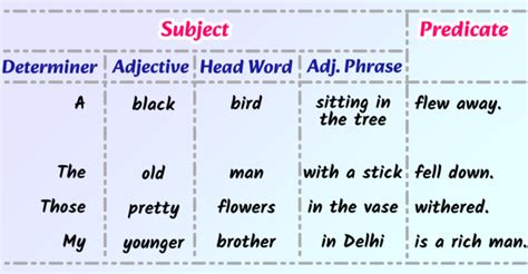 Subject In English Grammar Meaning Parts And Examples