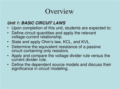 Ppt Et4631 Electronic Circuit Analysis Powerpoint Presentation Free