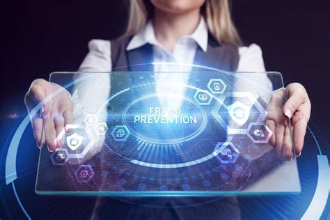 Cyber Security Data Protection Business Technology Privacy Concept Fraud Prevention Stock Image