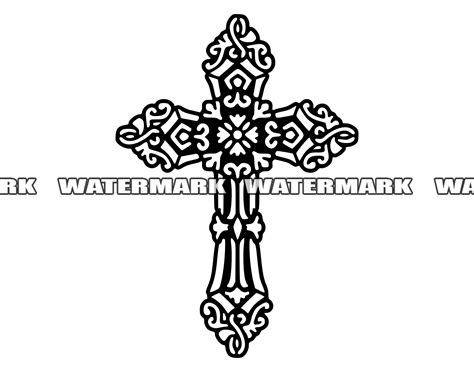 Fancy Cross Svg Fancy Cross Cut File Fancy Cross Dxf Fancy Cross Png