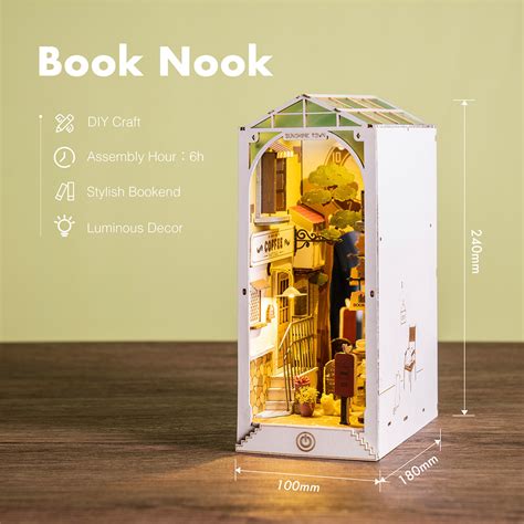 New Robotime Tgb02 Rolife Sunshine Town 3d Wooden Diy Miniature House