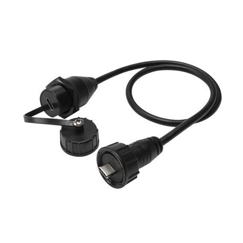 Waterproof Usb Type C Male To Usb C Female Flush Panel Mount Extension Cable China Usb C Cable