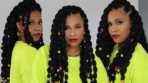 How To Bubble Braidspoodlepuffs On Short Natural Hair Simple Summer Hairstyle Atelier Yuwa