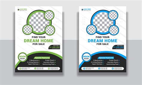 부동산 관련 디자인 현대 벡터 템플릿 기업 클린 크리에이티브 비즈니스 전단지 템플릿 전단지 디자인 또는 전단지 프리젠 테이션 세트 A4 용지에 대한 스톡 벡터 아트 및 기타