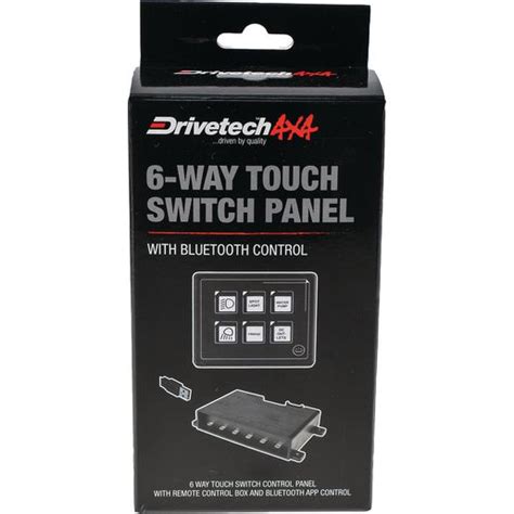 Drivetech 4x4 6 Way Touch Switch Panel With Bluetooth Control Dt