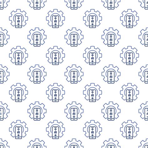 Premium Vector Cog Wheel And Ai Smartphone Vector Artificial Intelligence In Phone Settings