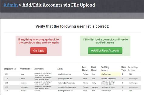 Edit Existing User Accounts Via File Upload Edit Existing User Accounts Via File Upload
